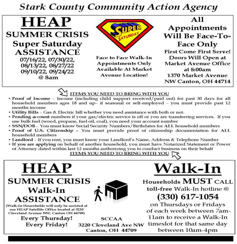 Most Recent - HEAP Summer Crisis Program 2022 Super Saturday and Walk ...
